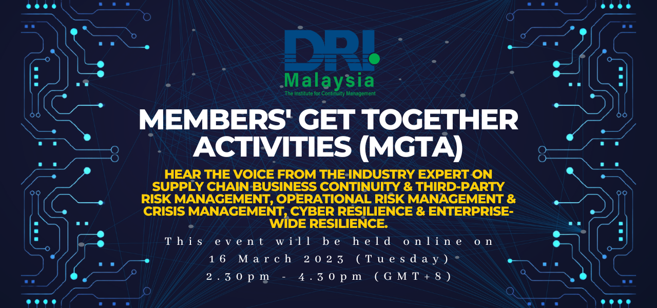 DRI | Activities & Events – Upcoming BCM Events